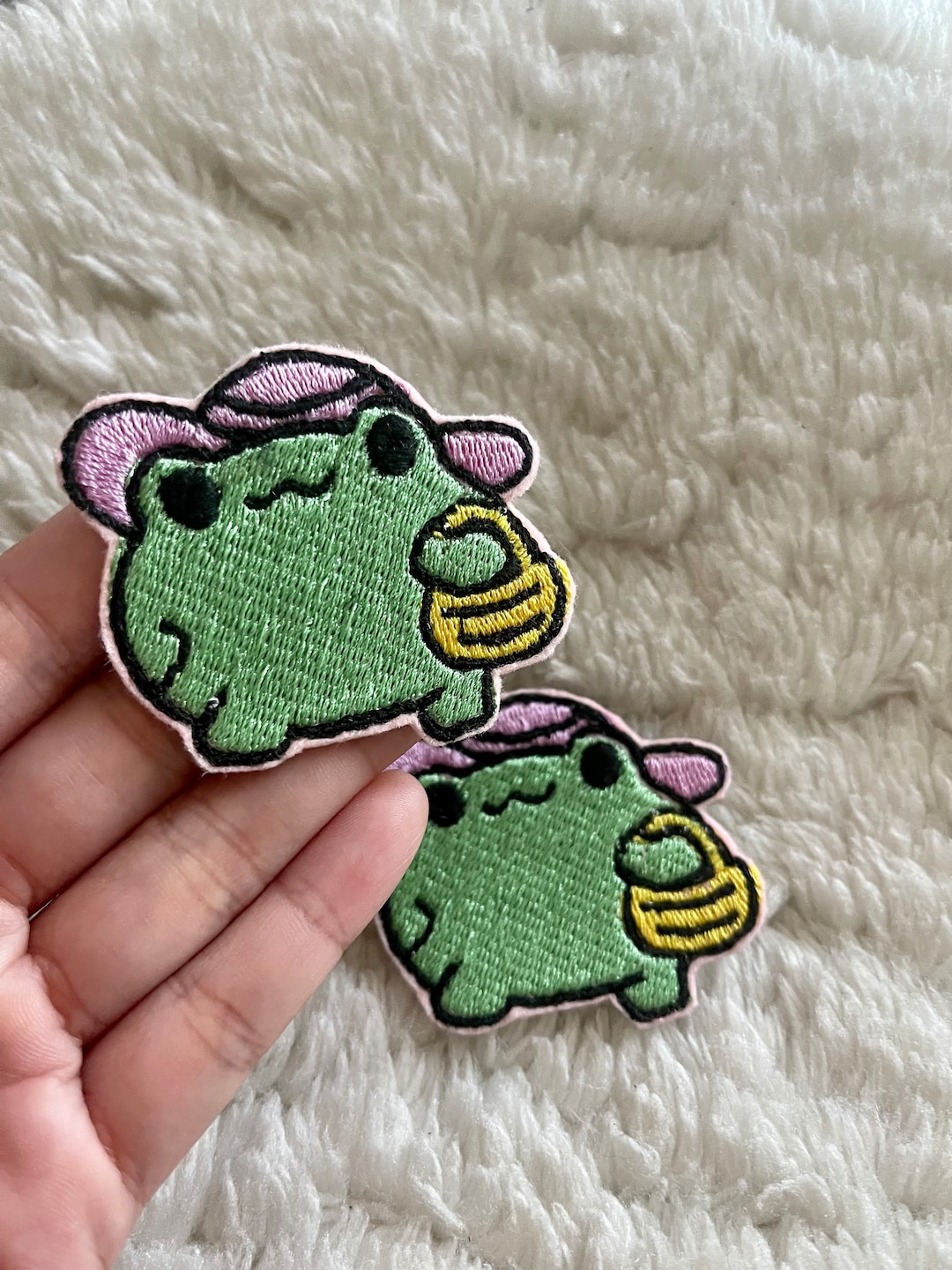 Frog Iron on Patch Embroidered Patches Girl Frog Patch Fairy Aesthetic ...