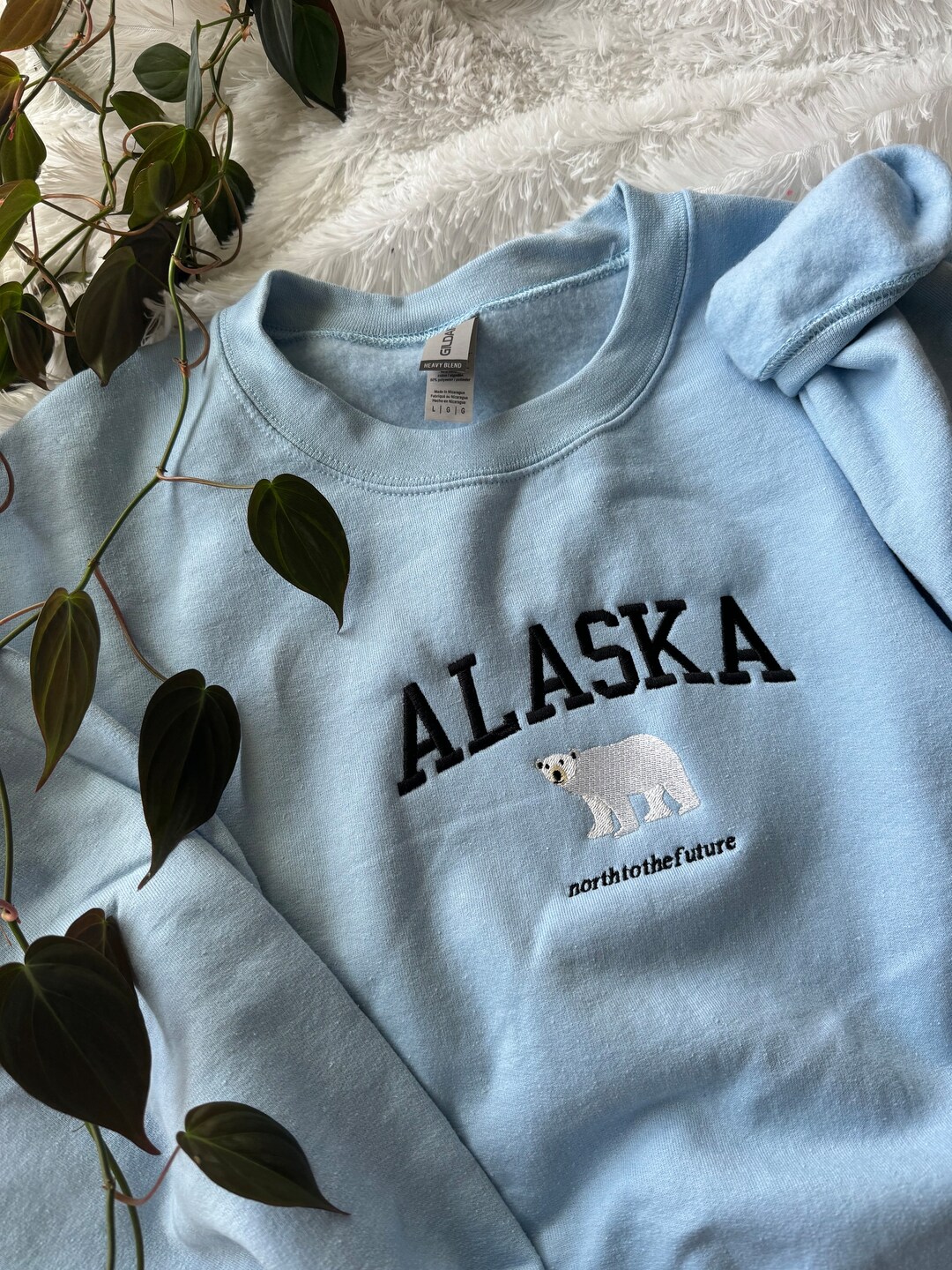 ALASKA EMBROIDERED SWEATSHIRT Alaska Inspired Sweatshirt Alaska ...