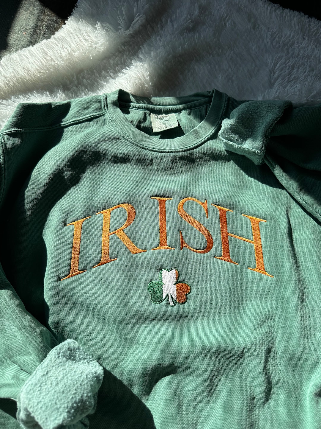 EMBROIDERED IRISH Sweatshirt Embroidered Sweatshirt St Patrick ...