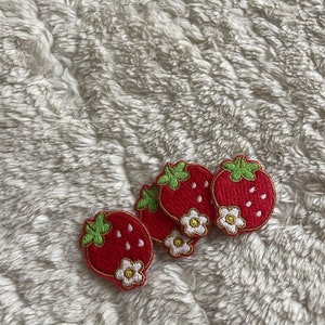 STRAWBERRY PATCH Embroidered Patch Iron on Patch Strawberry Aesthetic ...