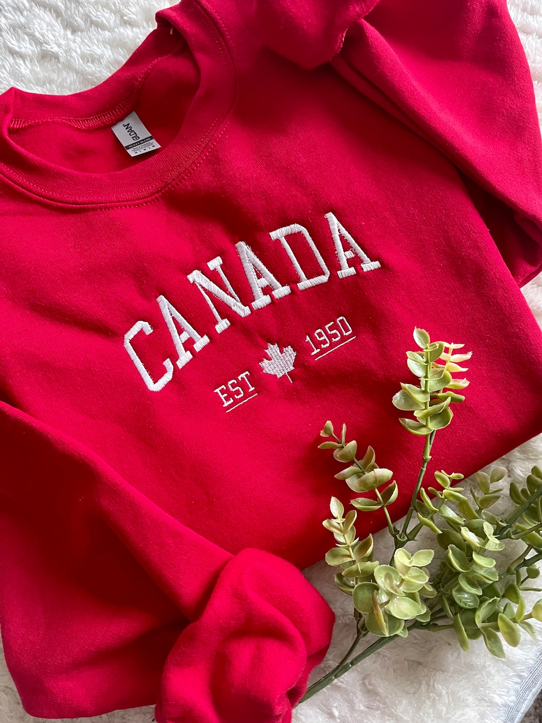 CANADA SWEATSHIRT Embroidered Canada Crewneck Sweatshirt Canada Gift ...