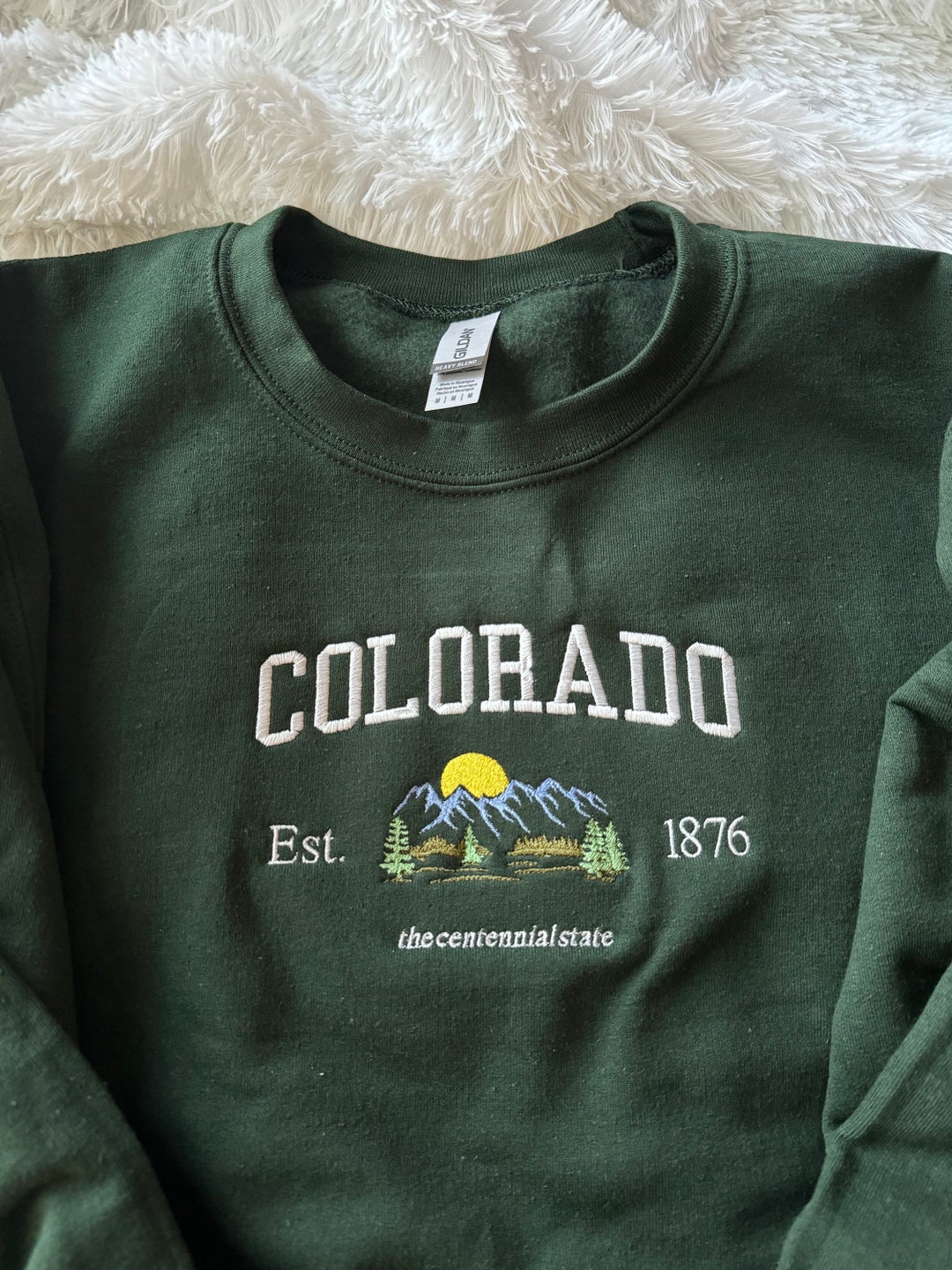 COLORADO EMBROIDERED SWEATSHIRT Souviner Gift Gifts for Her Gifts for ...