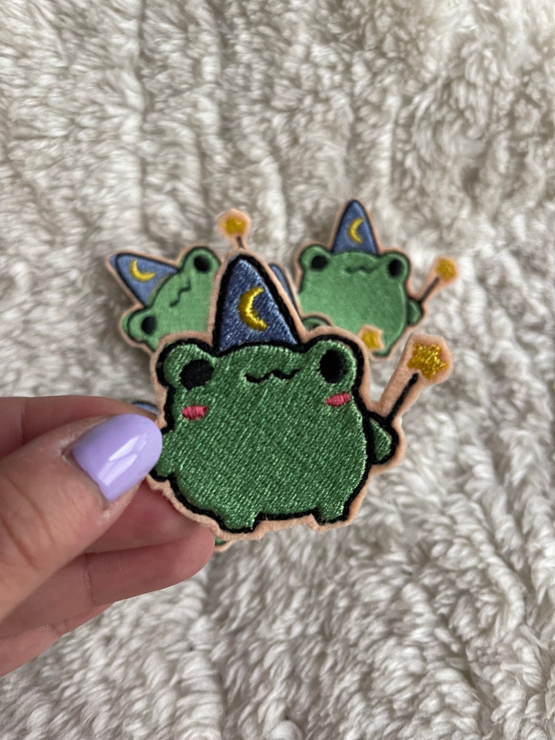 Frog Wizard Iron on Patch Embroidered Patches Gift for Friends Indie ...