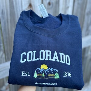 COLORADO EMBROIDERED SWEATSHIRT Souviner Gift Gifts for Her Gifts for ...