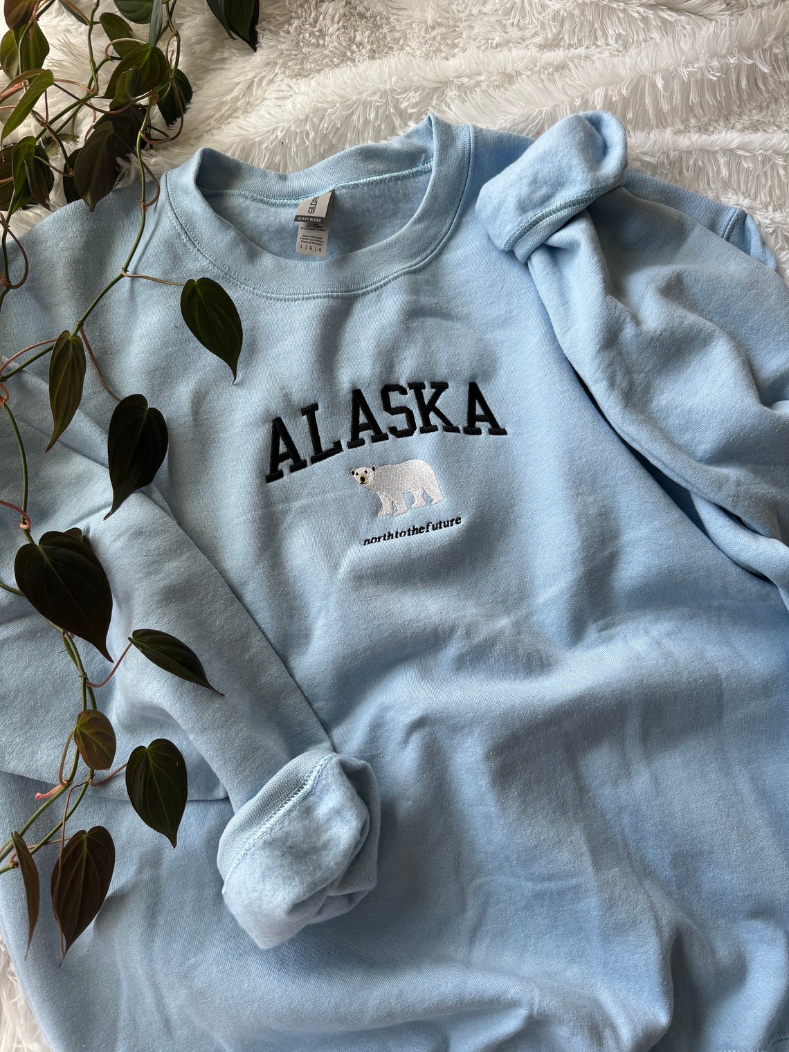 ALASKA EMBROIDERED SWEATSHIRT Alaska Inspired Sweatshirt Alaska ...
