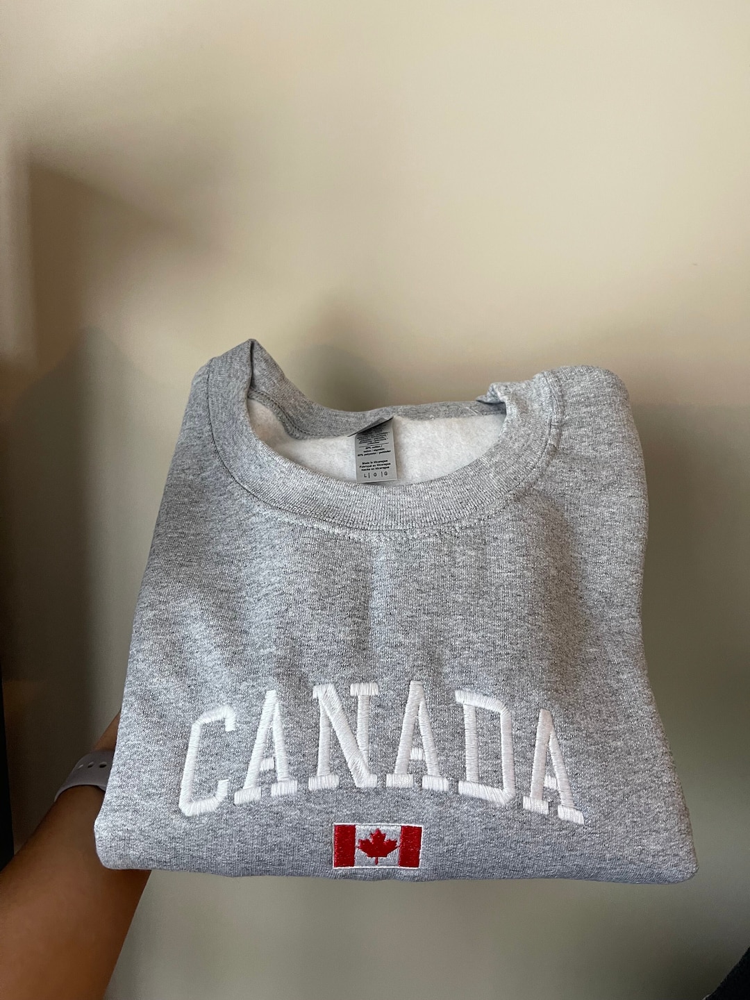 CANADA EMBROIDERED SWEATSHIRT Canada Flag Sweatshirt Canadian Gifts ...