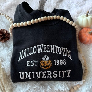 EMBROIDERED HALLOWEEN SWEATSHIRT Halloweentown University Sweatshirt ...