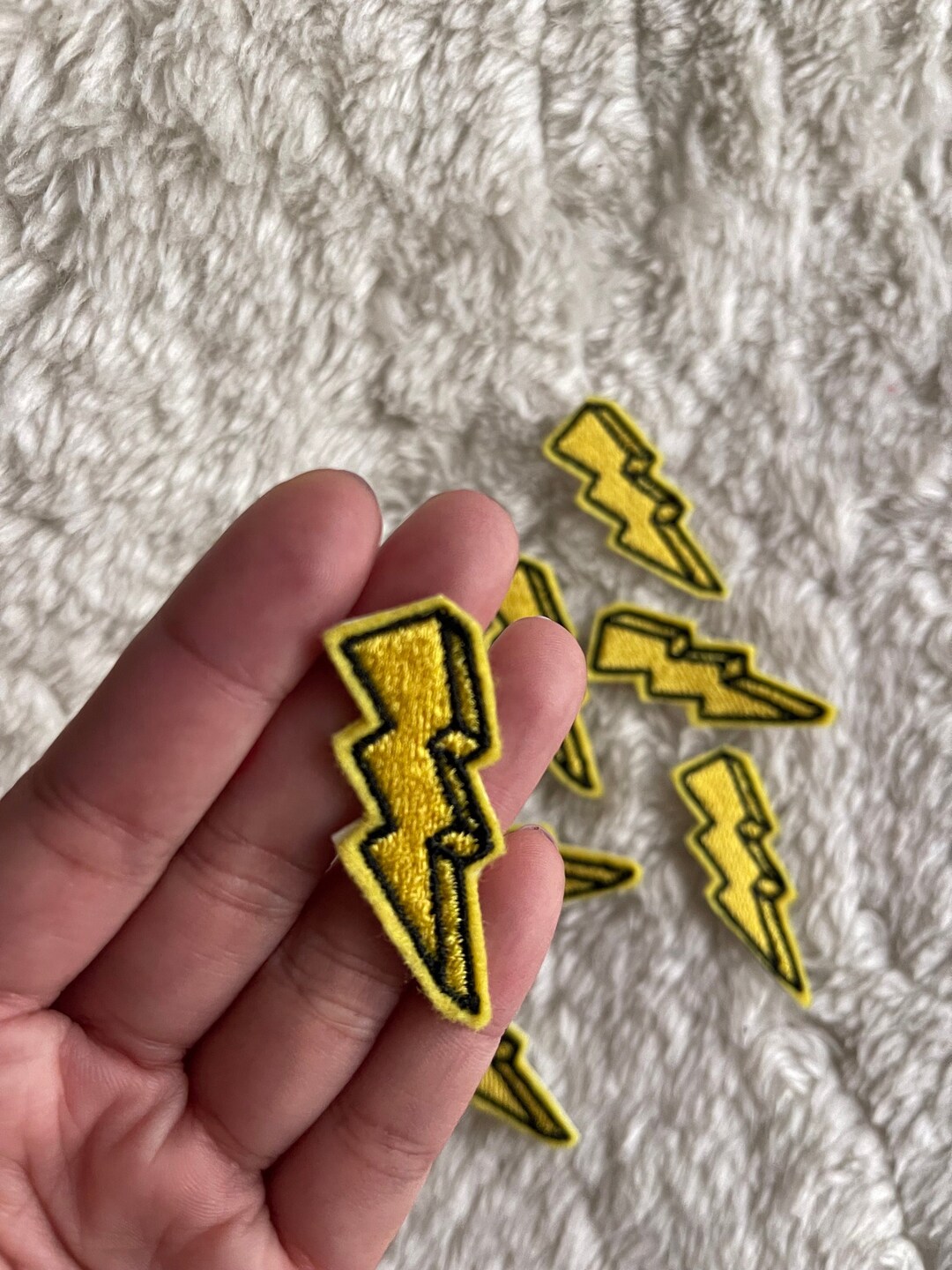 THUNDER BOLT PATCH Iron on Patch Lightening Patch Patches for Jackets ...