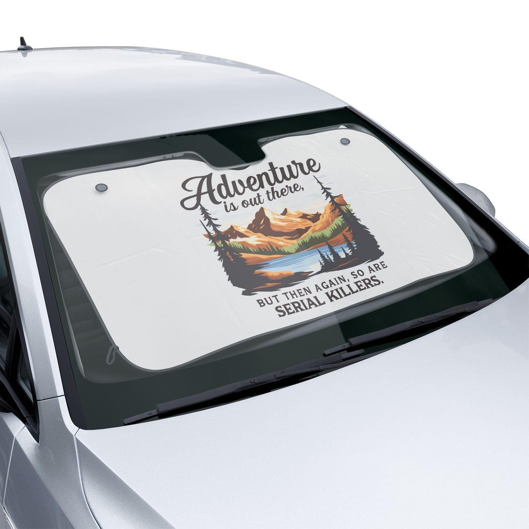 Funny Dark Humor Car Sun Shades, Cute Car Accessories, Novelty Auto Sun ...