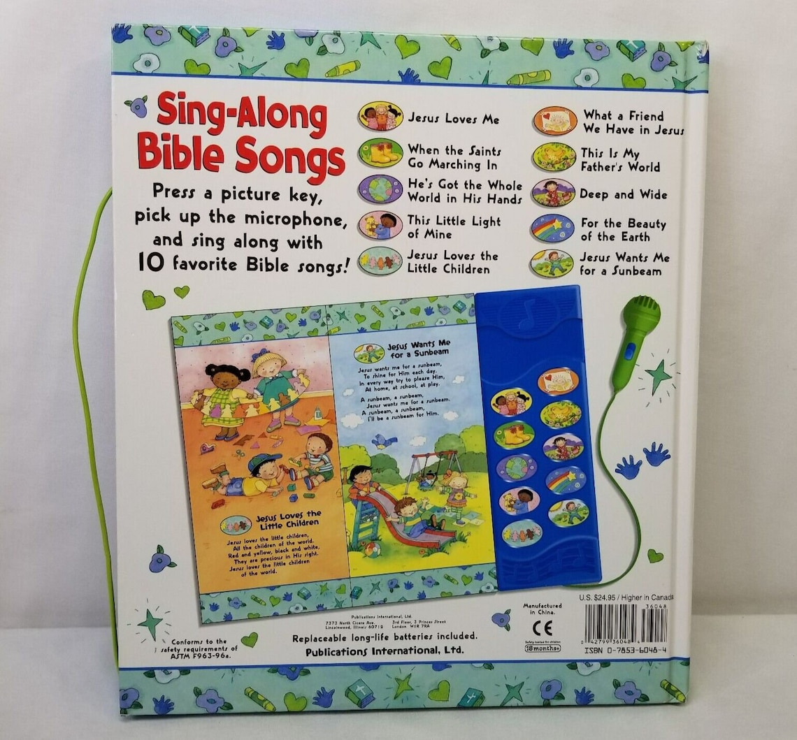 Sing Along Bible Songs Play A Song Sound Book Tested Works With ...