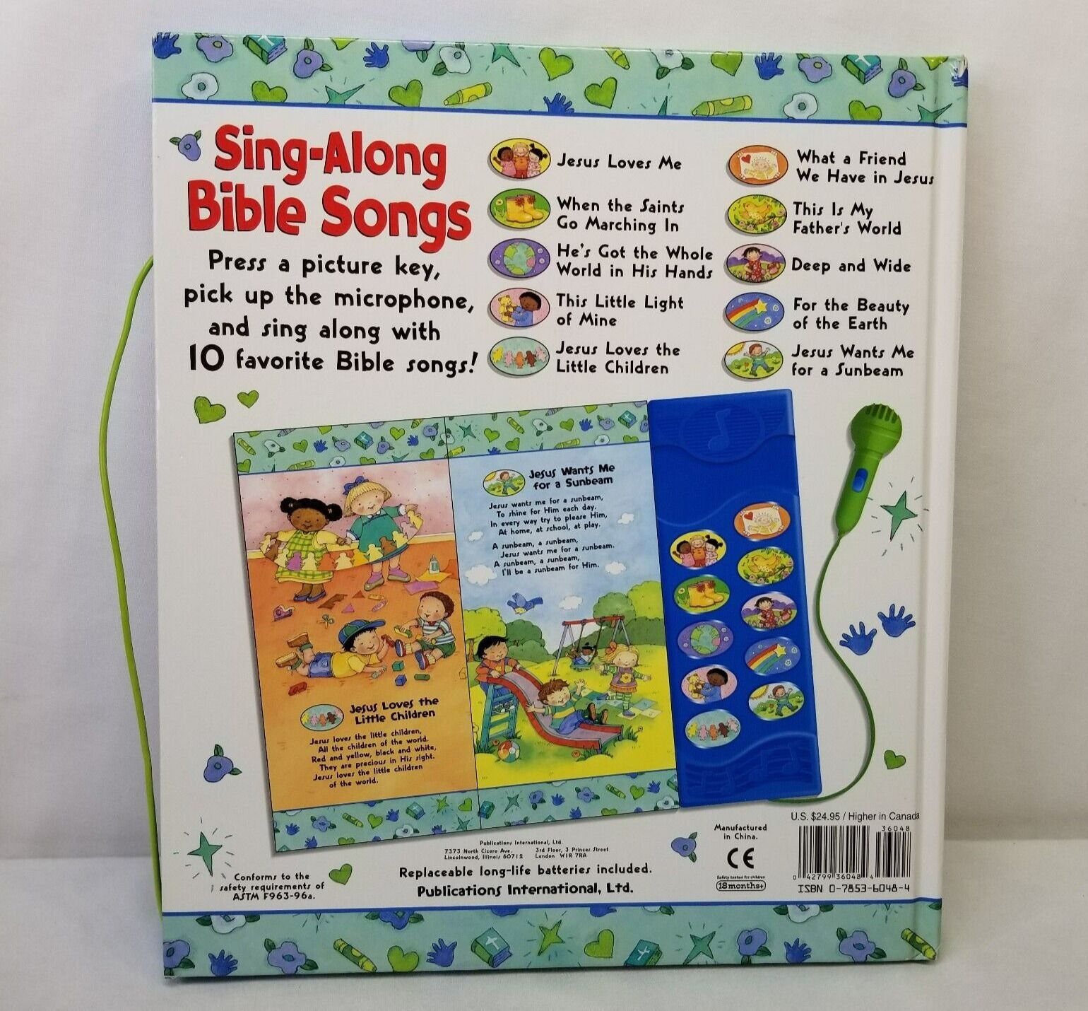 Sing Along Bible Songs Play A Song Sound Book Tested Works With ...