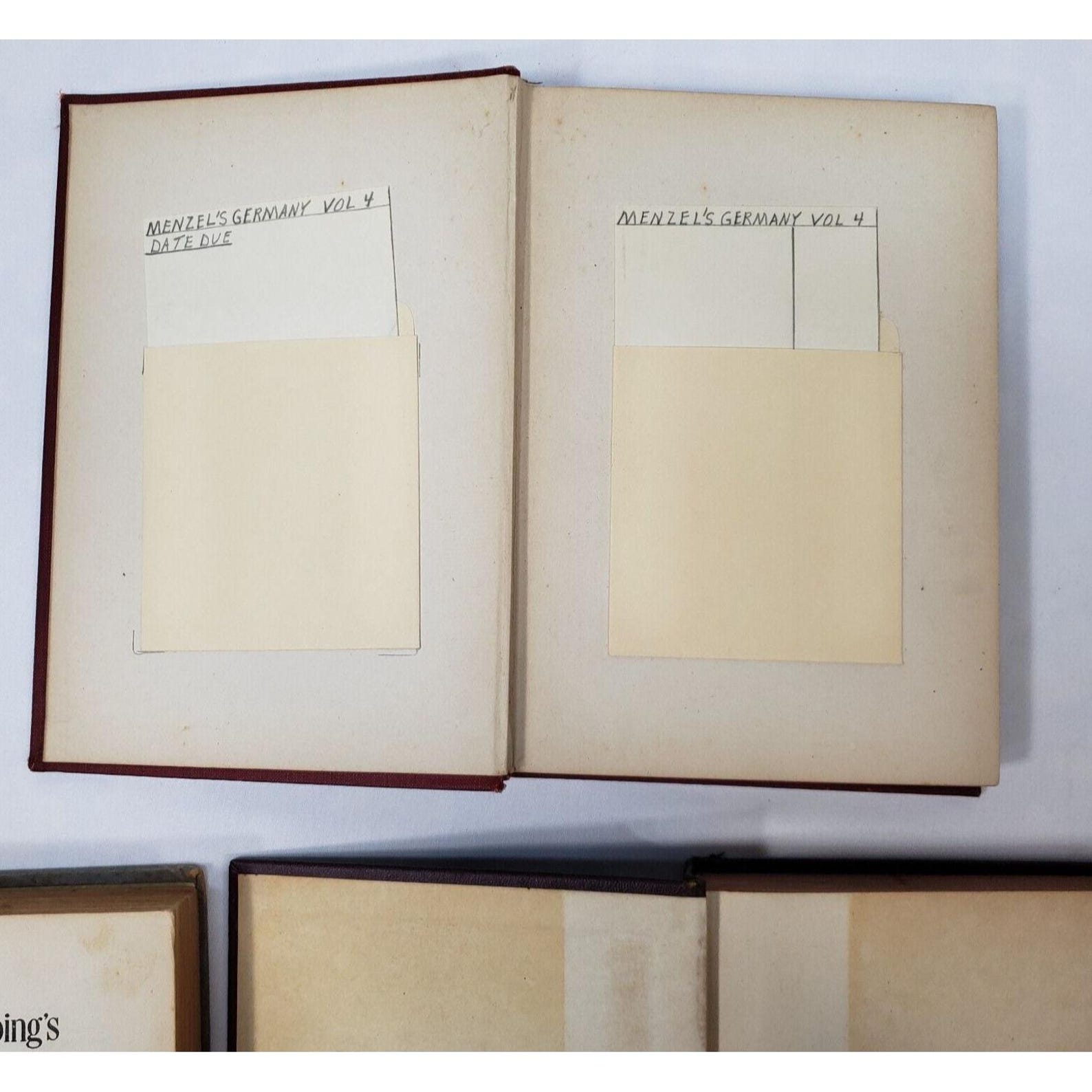 Vintage Dark Red Book Stack Lot of 5 Maroon Decorative Old Worn Staging ...