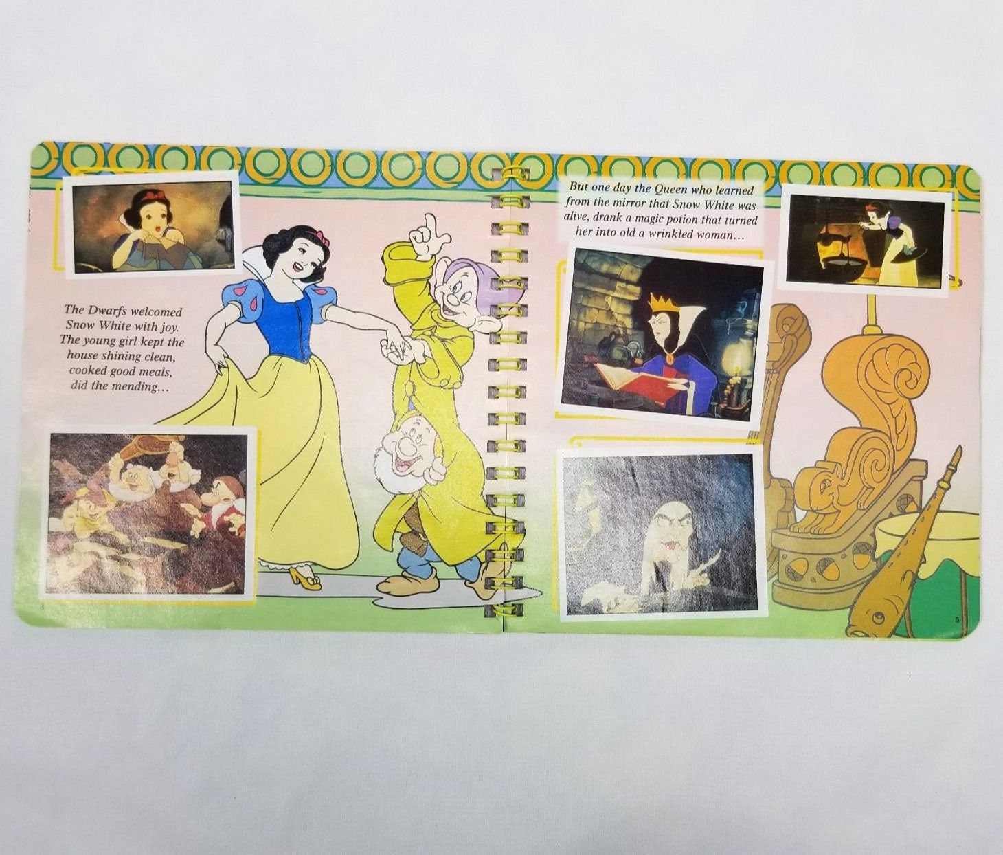 Panini Disney Princess Storybook Sticker Album Mini Sticker Book Spiral ...