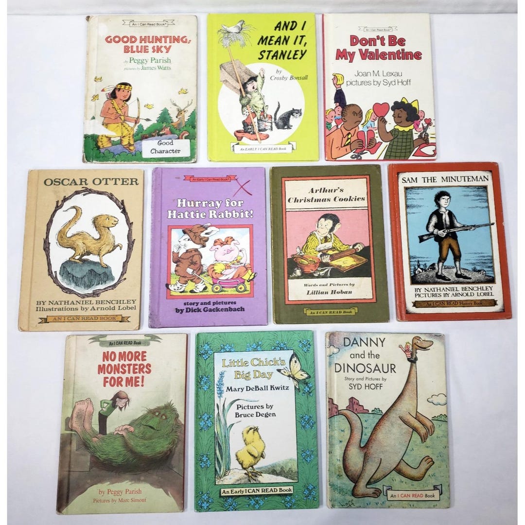 Weekly Reader I Can Read Books Lot of 10 Vintage Early Harper Kids Book ...