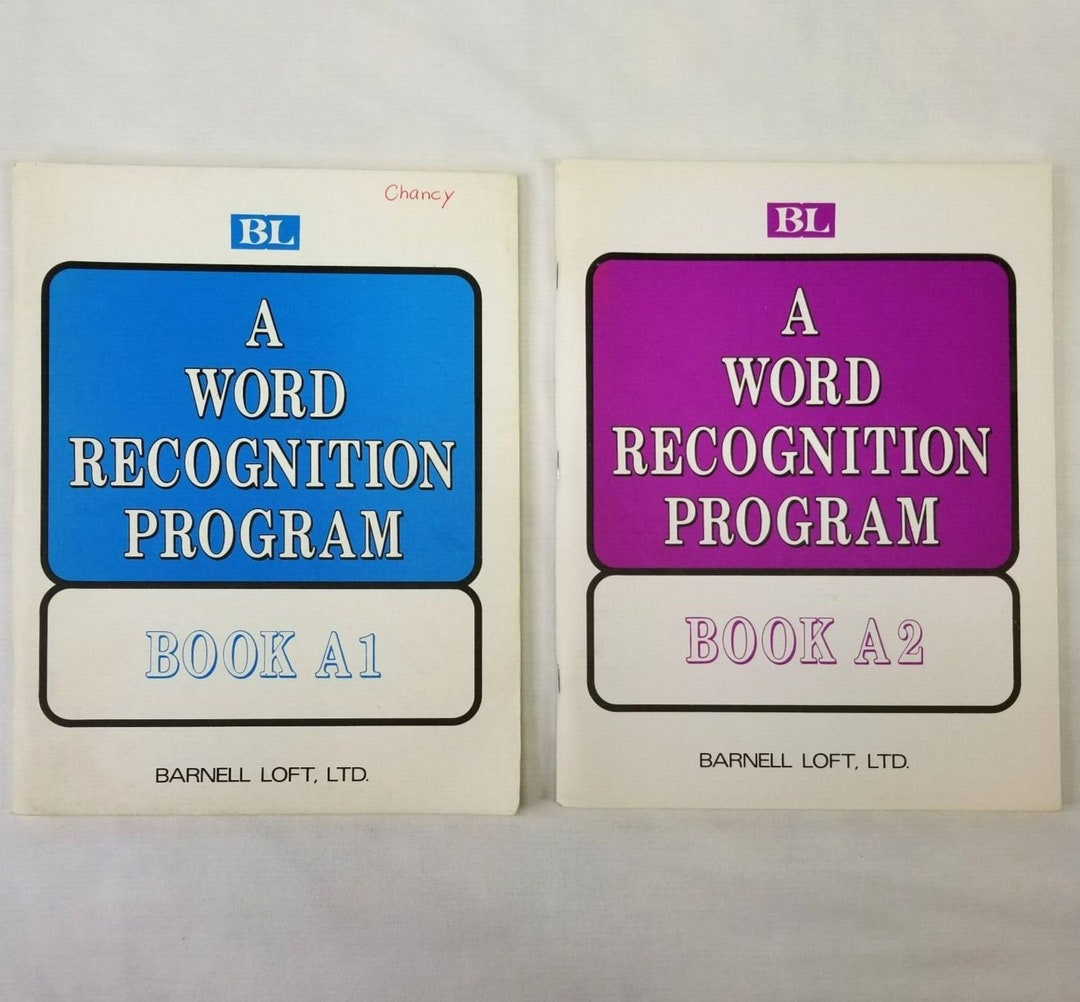 Barnell Loft Word Recognition Program Book A1 and A2 Lot Vintage ...