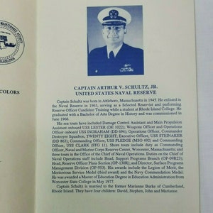 US Navy Change of Command Program October 25 1991 SIMA NRMF ...
