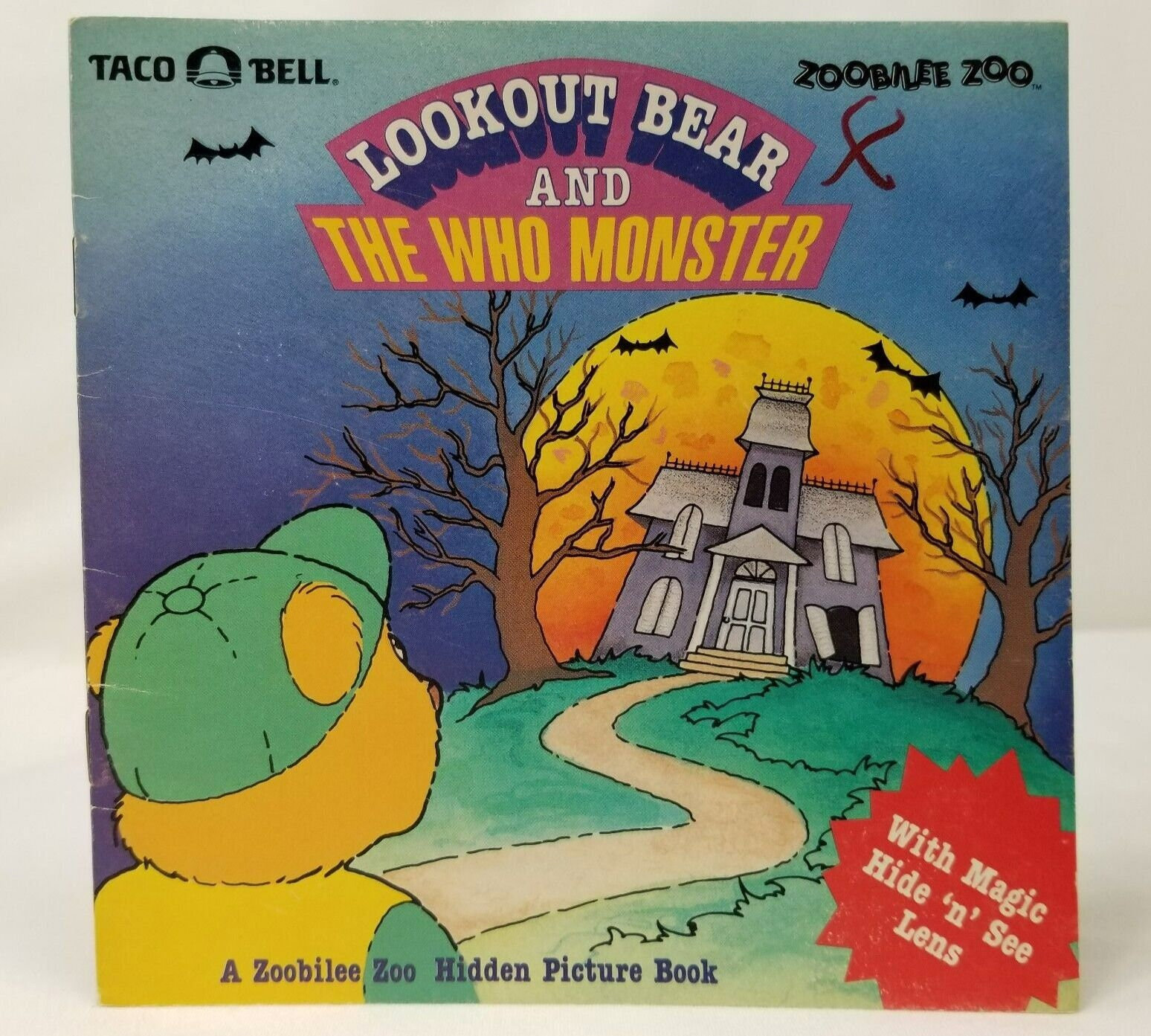 Zoobilee Zoo Hidden Picture Book Lookout Bear and the Who Monster Taco Bell Kids Meal Promo ...