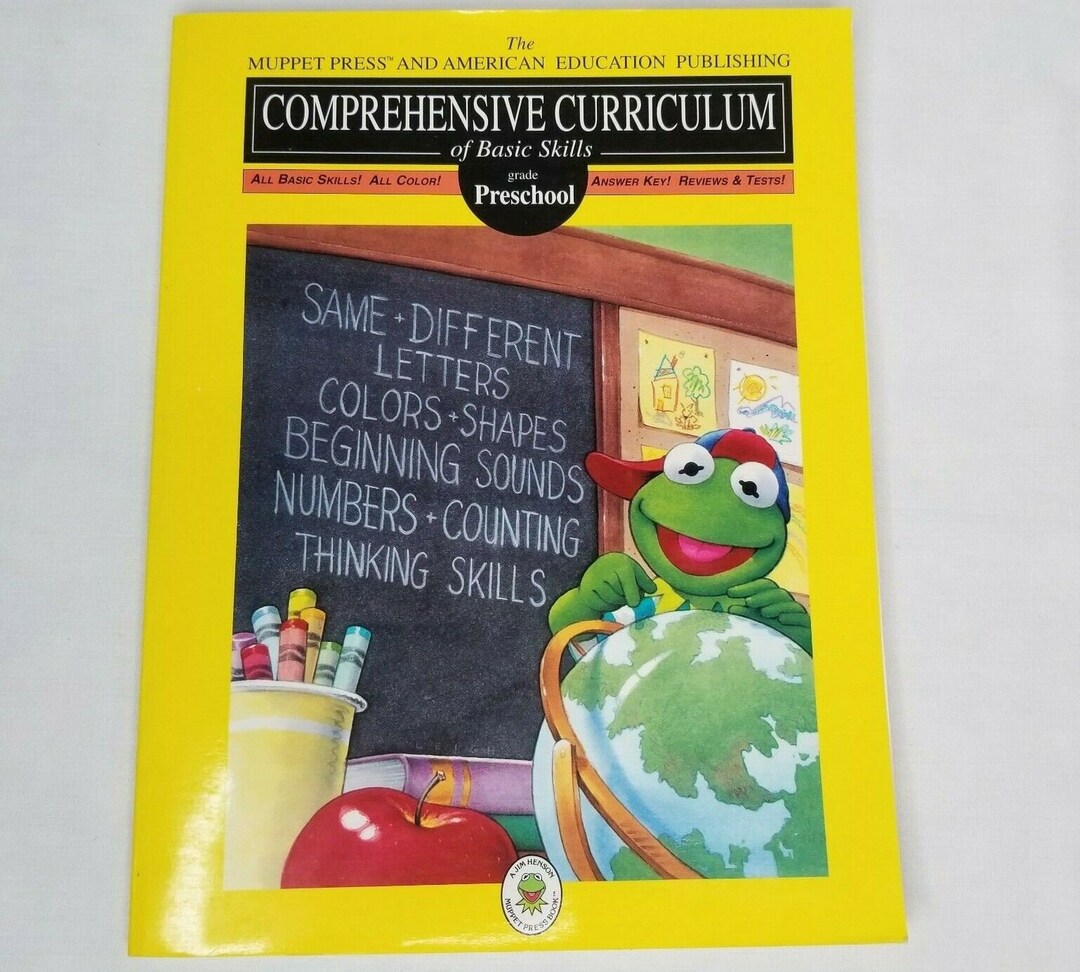 The Muppets Comprehensive Curriculum of Basic Skills Book Preschool ...