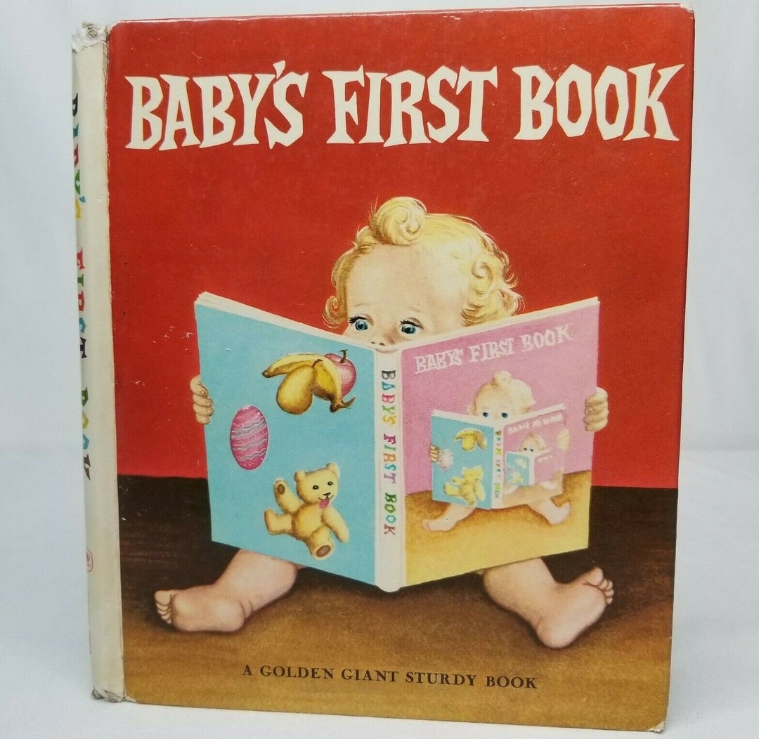 Babys First Book 1968 Golden Press Giant Sturdy Book Garth - Etsy