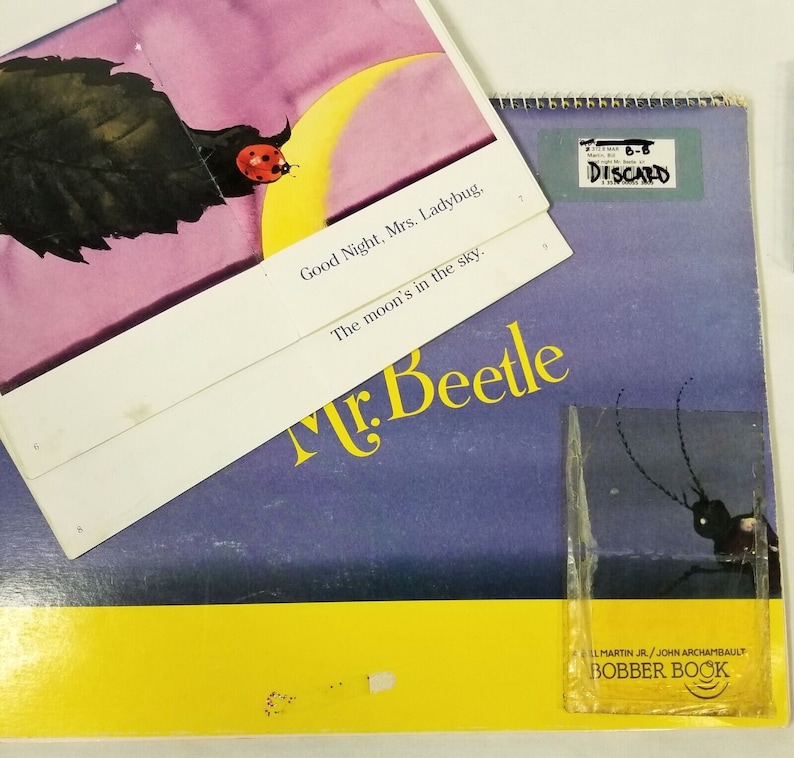 Good Night Mr Beetle Classroom Lot Big Book Audio Cassette Tape 4 ...