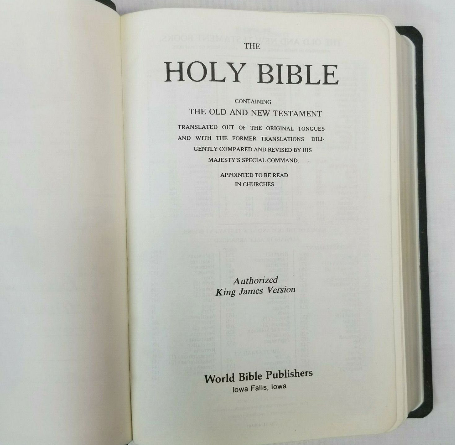 Holy Bible World Publishing Blue Compact Vintage KJV Red - Etsy