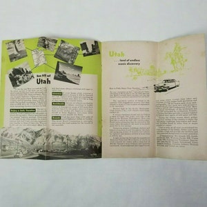 Vintage Utah Travel Brochure Tourist Pamphlet Booklet Vacation Guide ...