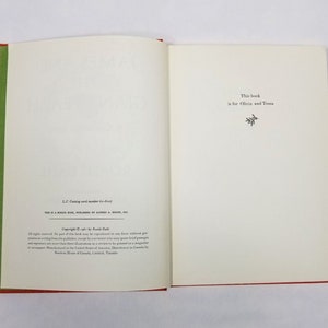 James and the Giant Peach by Roald Dahl 1961 First Edition Hardcover ...