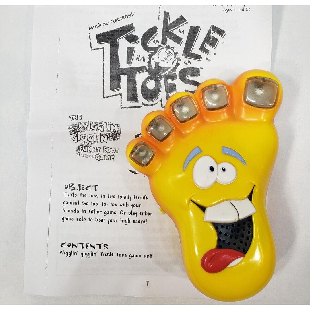 Hasbro Tickle Toes Handheld Electronic Game Tested Works Shakes Lights ...