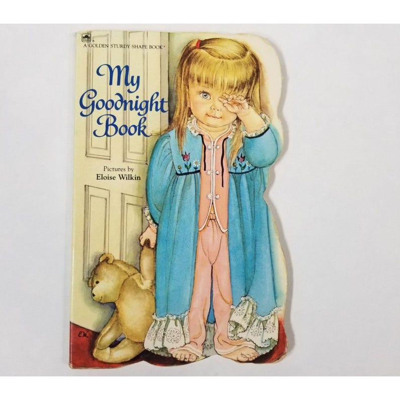 Vintage My Goodnight Book Eloise Wilkin 1981 Golden Sturdy Shape Book ...