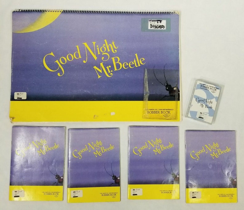 Good Night Mr Beetle Classroom Lot Big Book Audio Cassette Tape 4 ...