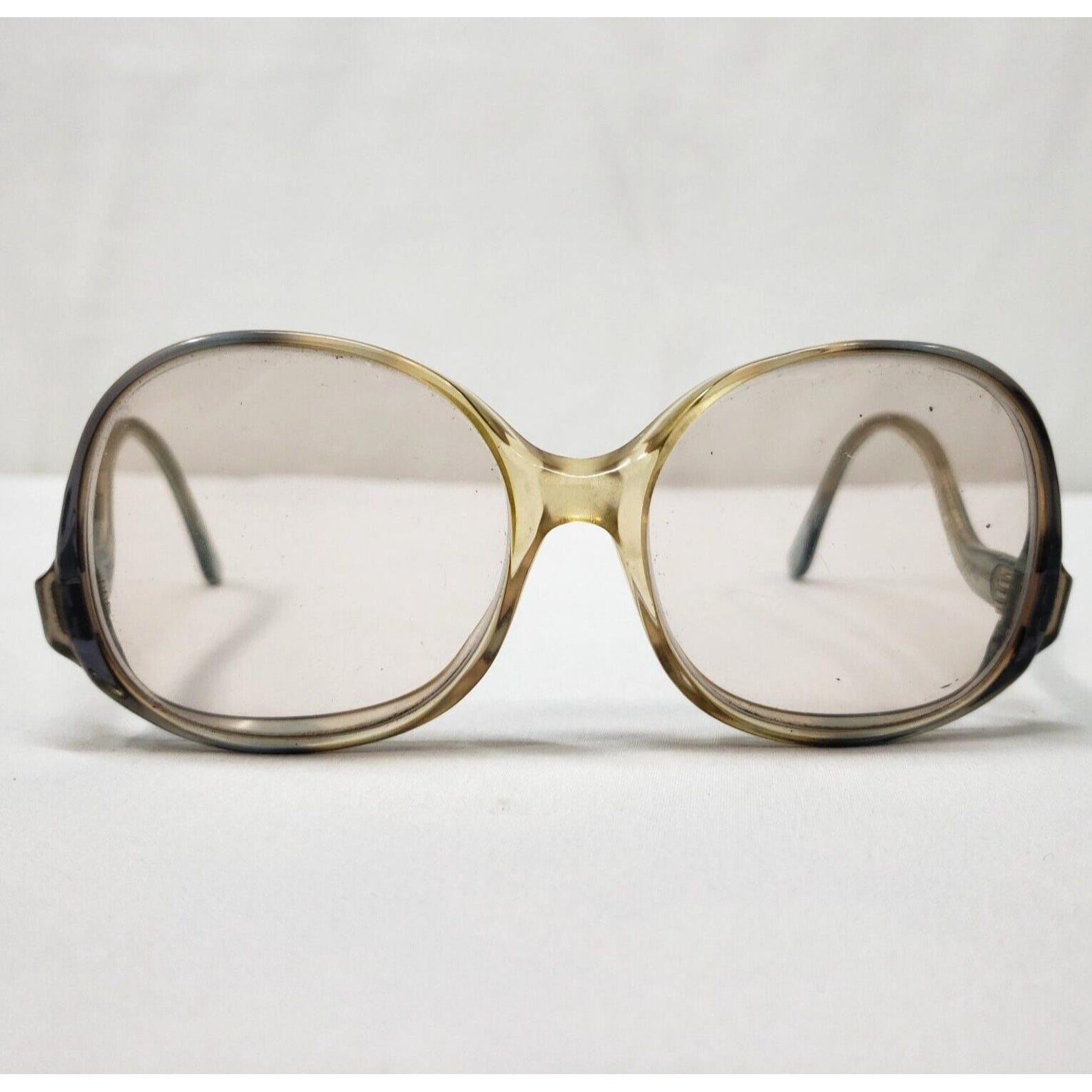 Vintage Titmus Glasses Horn Rimmed Two Toned Frames #T0 Z87 5 3/4 Big ...