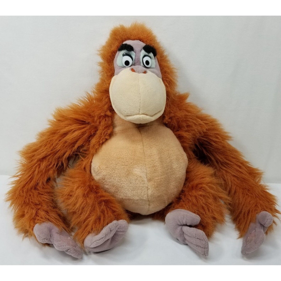 Vintage Disney King Louie Plush Jungle Book Orangutan Stuffed Animal ...