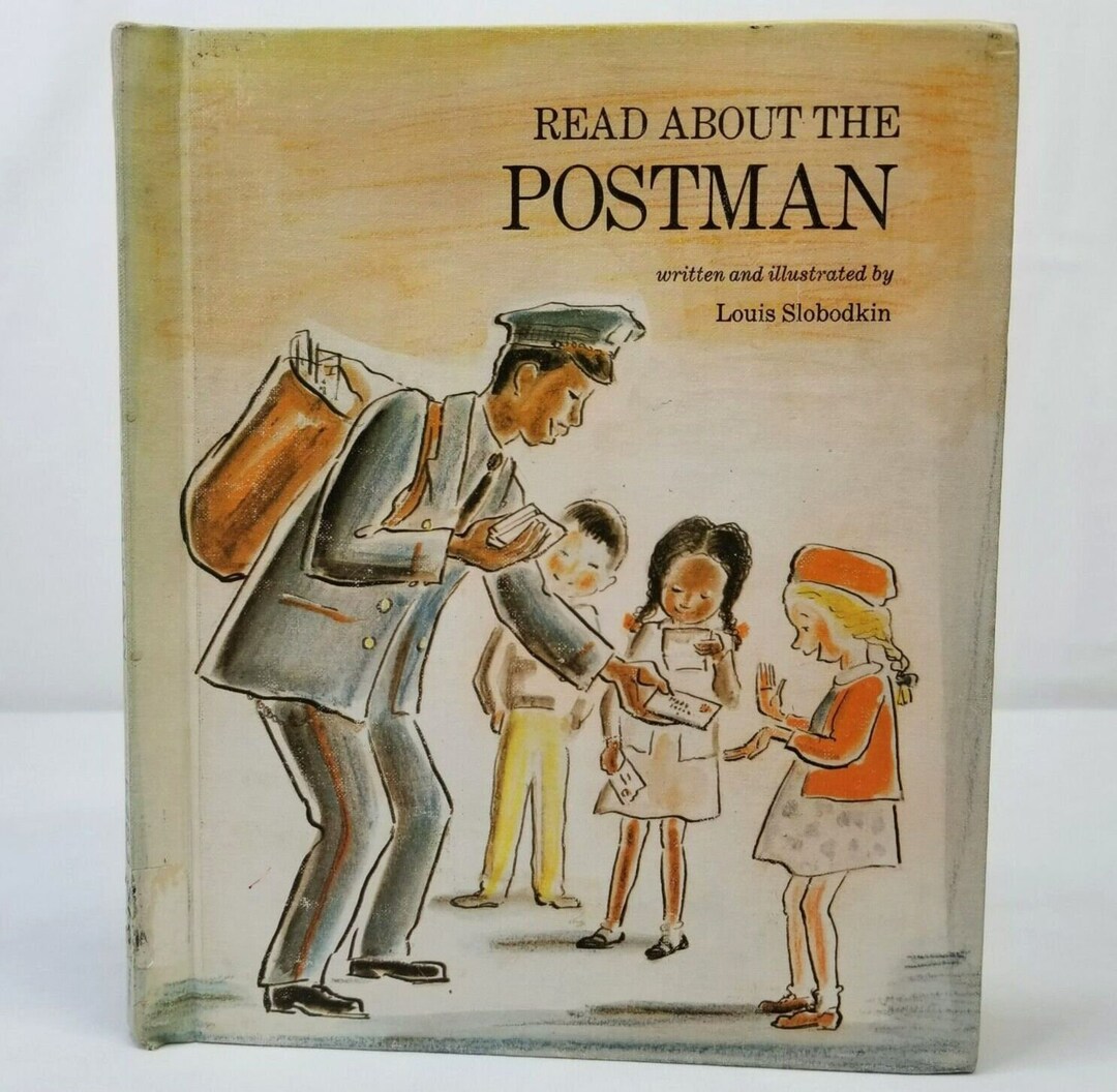 Read About the Postman Louis Slobodkin 1966 Hardcover Mailman Mail ...