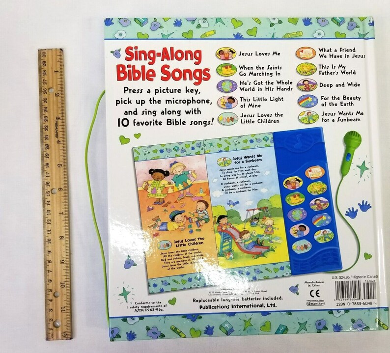 Sing Along Bible Songs Play A Song Sound Book Tested Works With ...