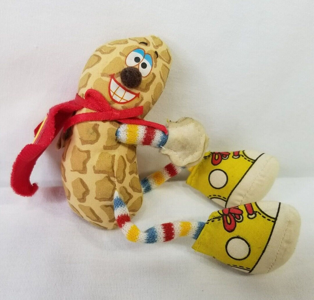 Amtoy Super Nut Plush Peanut 1984 American Greetings Vintage Clip on ...
