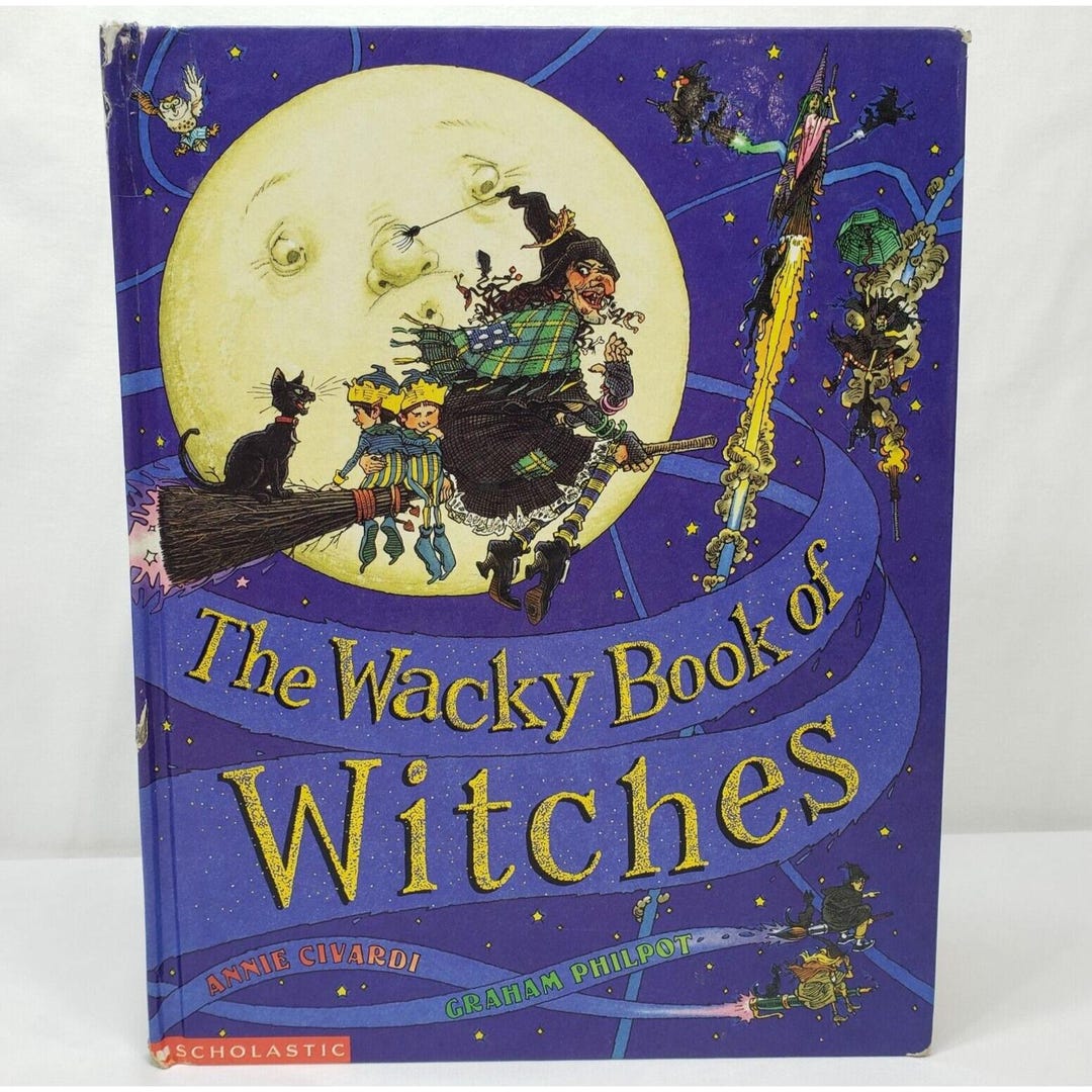 The Wacky Book of Witches by Annie Civardi Vintage Halloween Hardcover ...