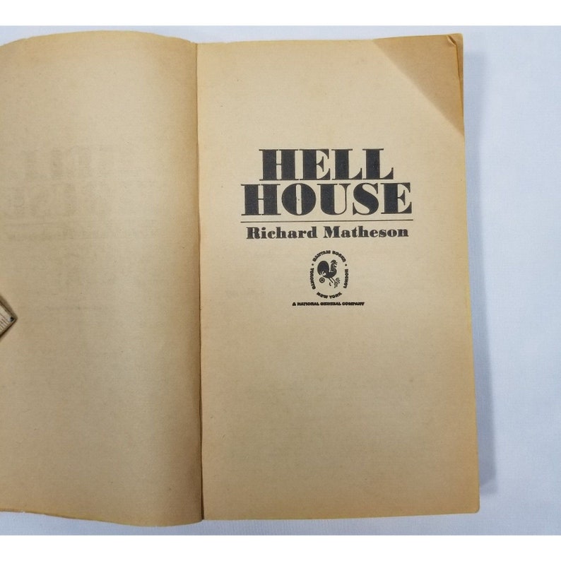 Hell House by Richard Matheson Vintage Horror 1973 Paperback Black ...