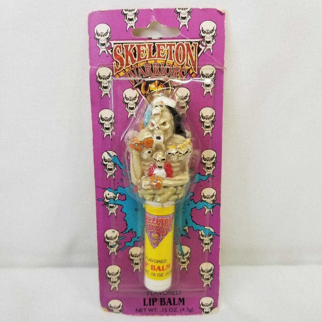 Vintage Skeleton Warriors Lip Balm New 1994 Prince Lightstar 3D ...