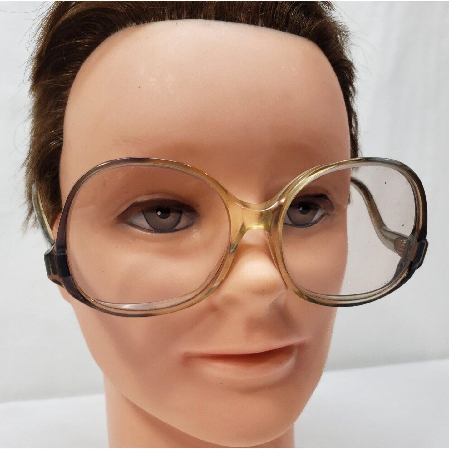Vintage Titmus Glasses Horn Rimmed Two Toned Frames #T0 Z87 5 3/4 Big ...