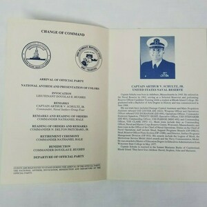 US Navy Change of Command Program October 25 1991 SIMA NRMF ...