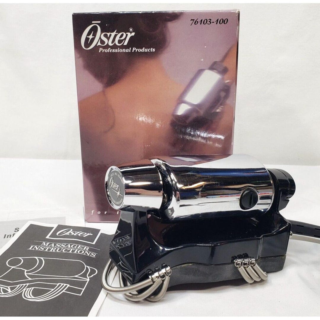 Oster Professional Stim U Lax Massager Model 103 Vintage Chrome Tested ...