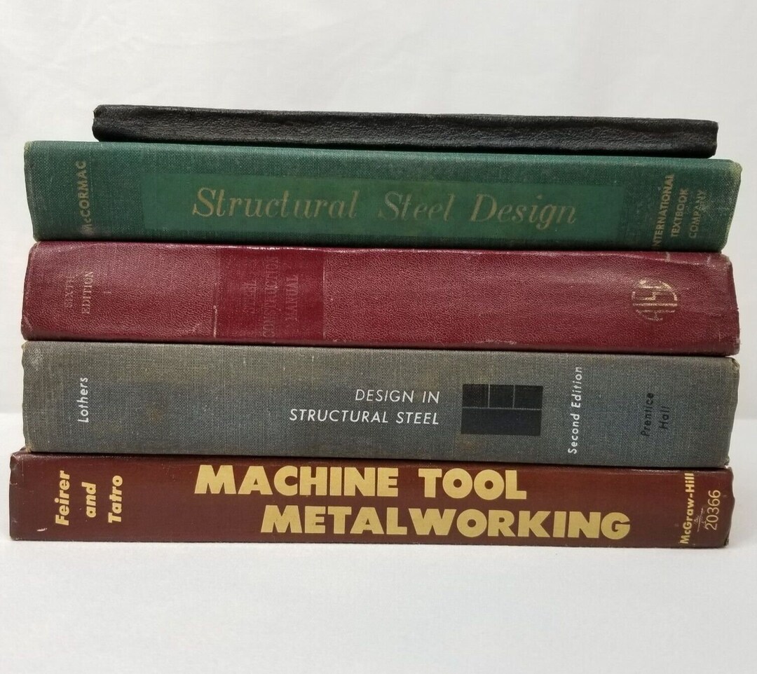 Engineering Mechanics Books Lot of 5 Vintage Textbooks Steel Structures ...