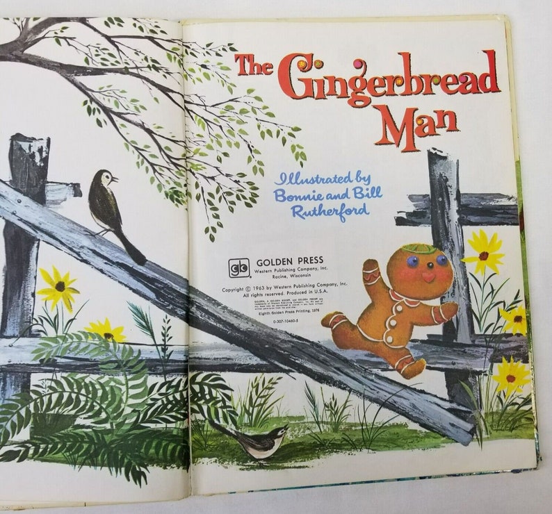 The Gingerbread Man Big Golden Book Rutherford Hardcover Vintage 1976 ...