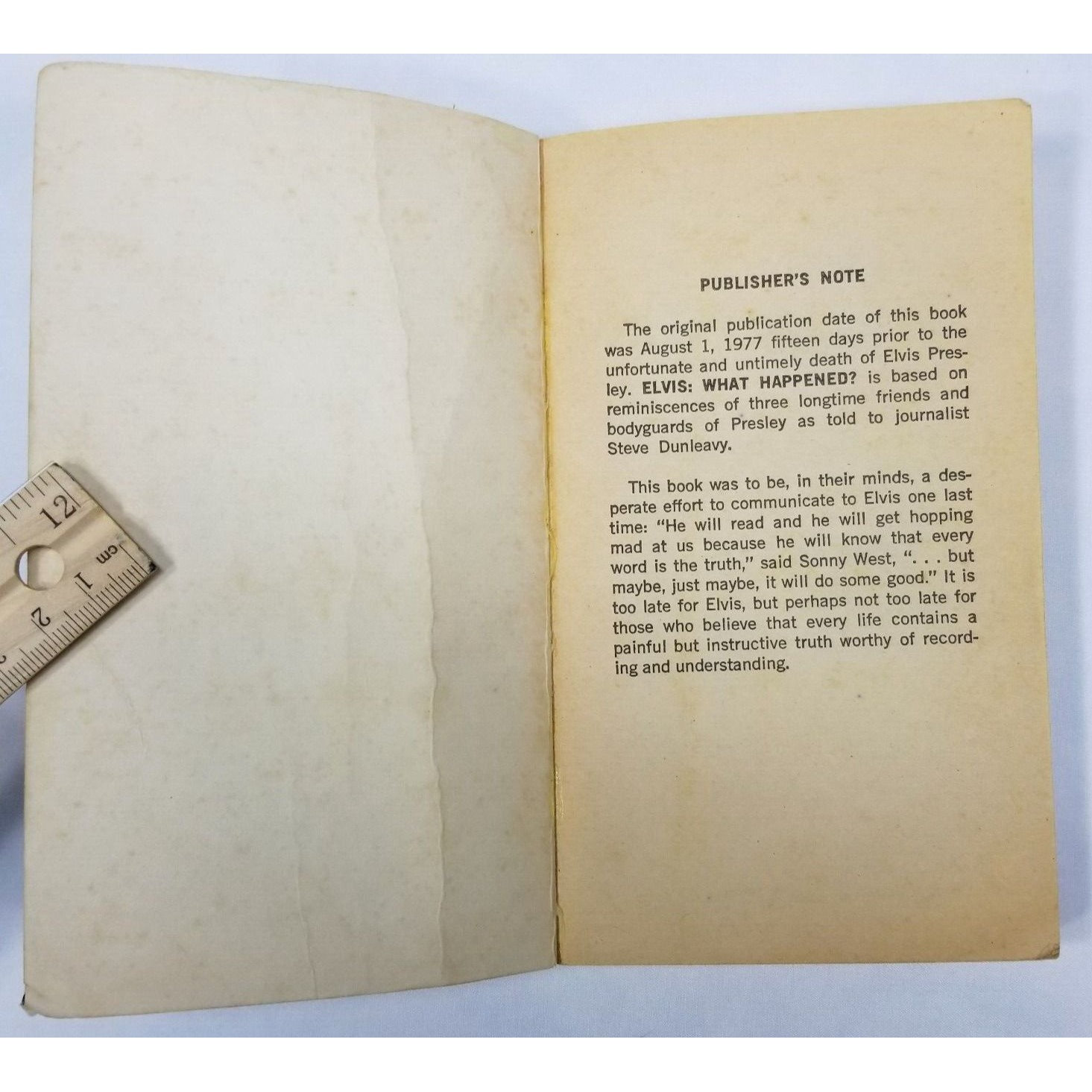 Elvis What Happened Dunleavy Vintage 1977 Book Red Sonny West Dave ...