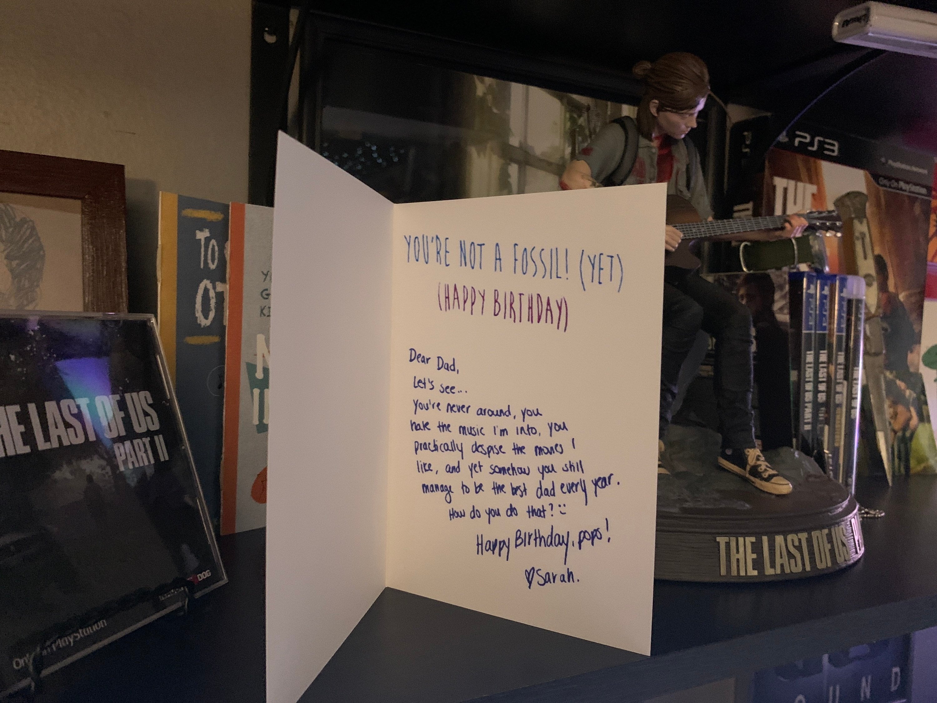The Last of Us birthday card from Sarah to Joel | Etsy