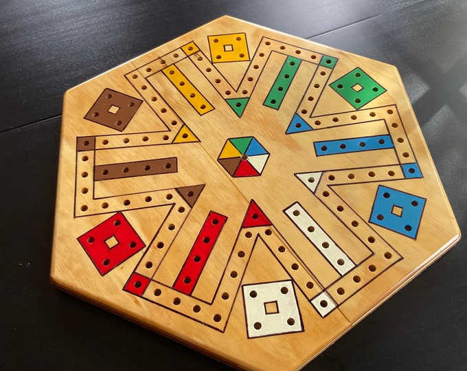 Fast Track Board Game- Handmade Board + Pieces - Etsy