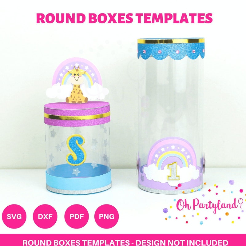 Round Favor Box - Etsy