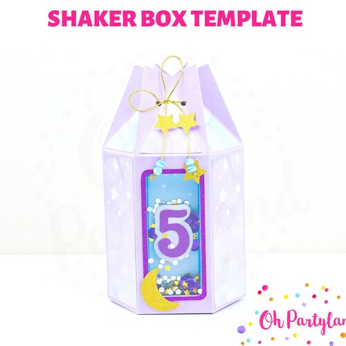 Shaker Box Template Svg Dxf Pdf Png Hexagonal Favor Box - Etsy
