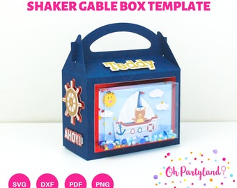 Shaker Box Template Svg, Dxf, Pdf, Png Hexagonal Favor Box Template ...