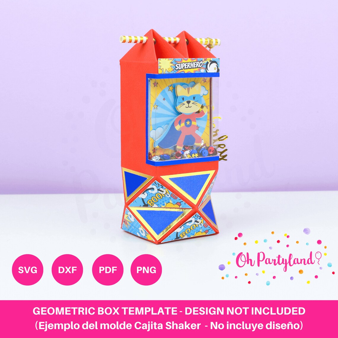 Geometric Favor Box Template Shaker Box SVG DXF PDF Pdf - Etsy